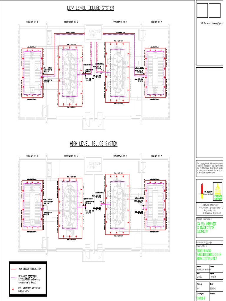 Transformer Building 3&4 Deluge System | PDF
