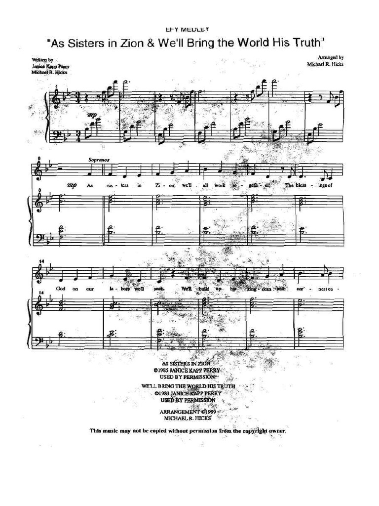 EFY As Sisters in Zion | PDF