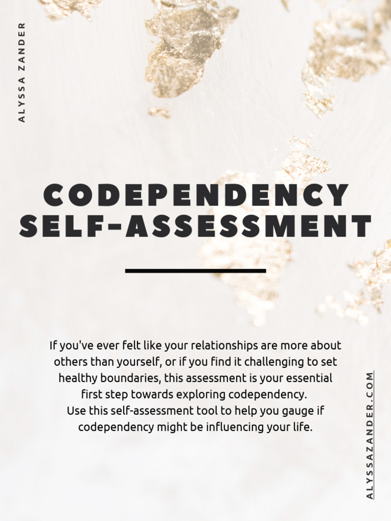 The Codependency Assessment | PDF | Thought | Self Esteem