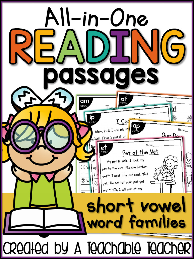 All-In-One Reading Passages Short Vowel Word Families | PDF