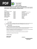 Barangay Assembly Minutes | PDF