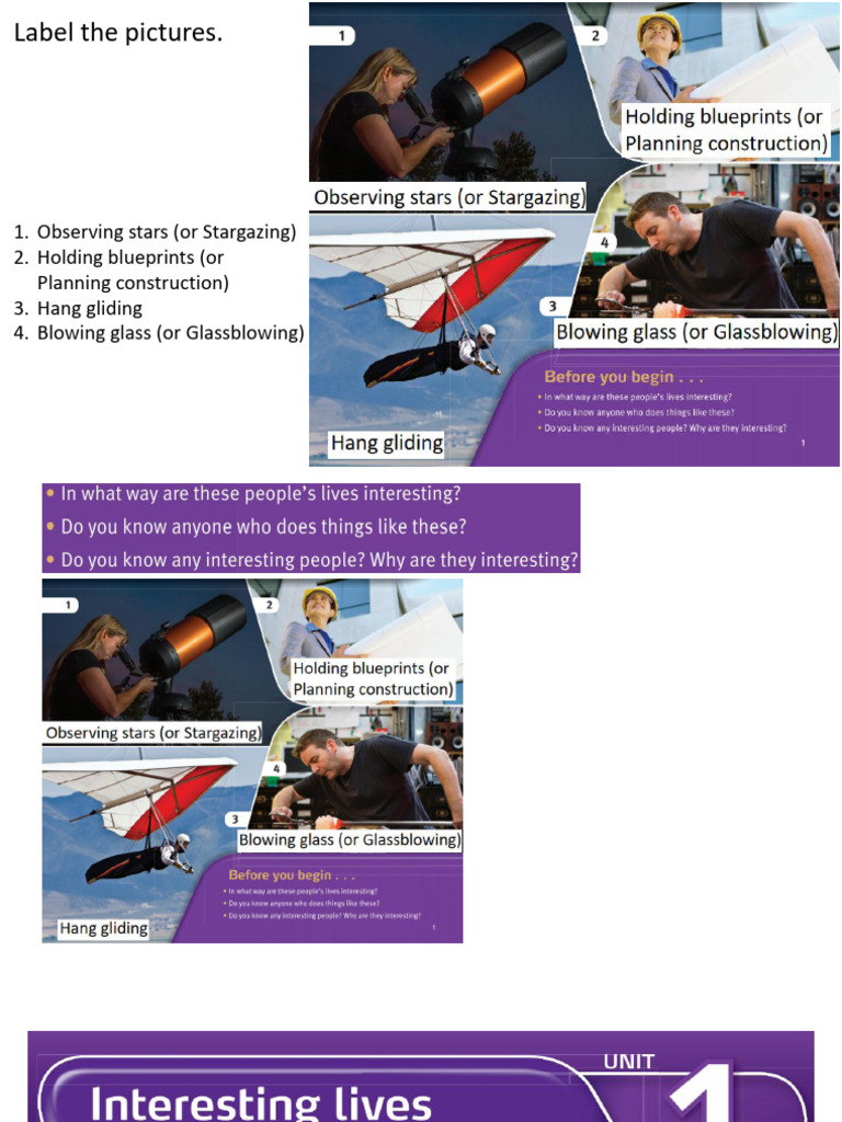 Unit 1 Interesting Lives A | PDF | Grammar | Linguistics