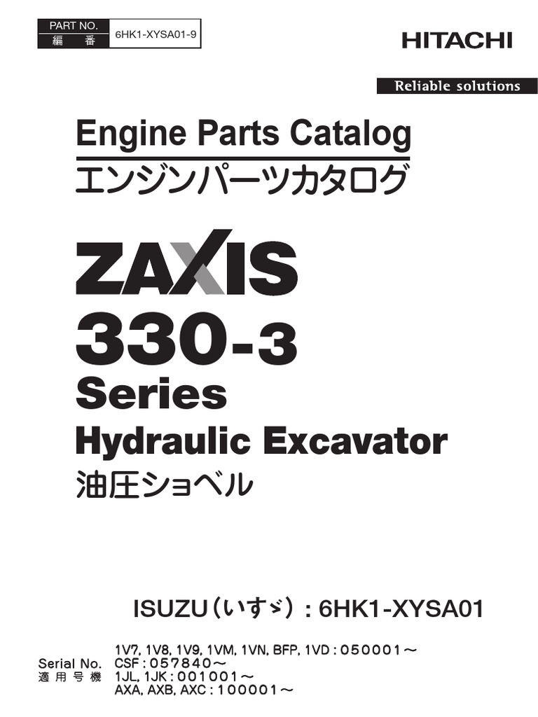 ZX330 3 - 6HK1 Xysa01 9 | PDF