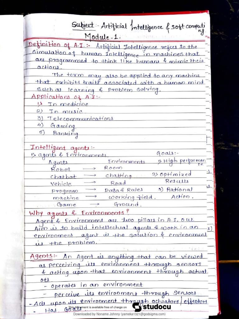 AI Handwritten Notes | PDF