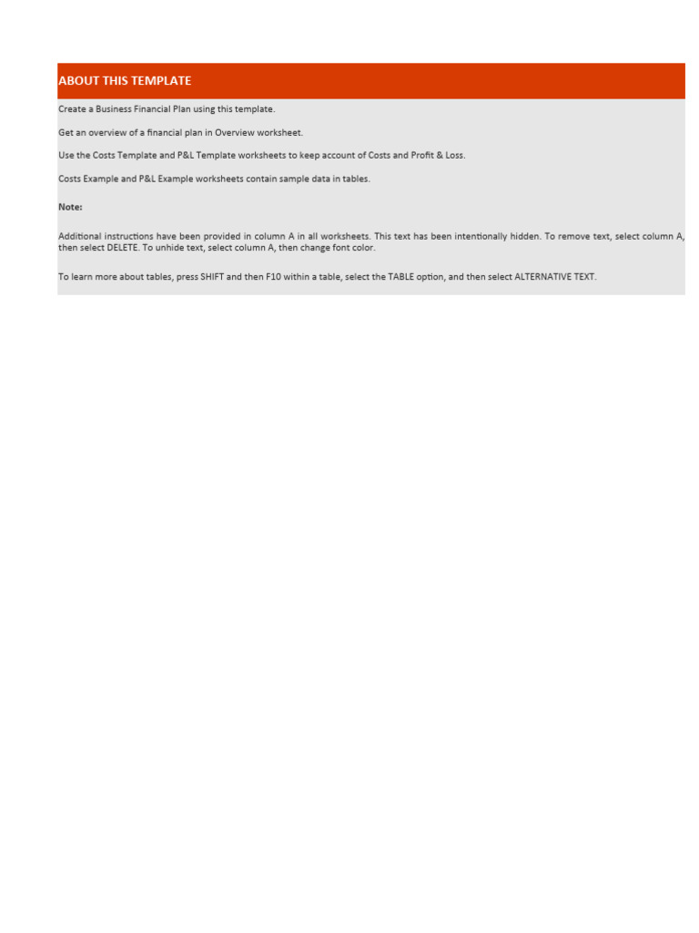 02 02 Financial Strategy Template | PDF | Income Statement | Cost