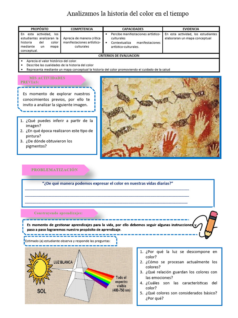 Historia Del Color | PDF | Color | Dispersión (óptica)