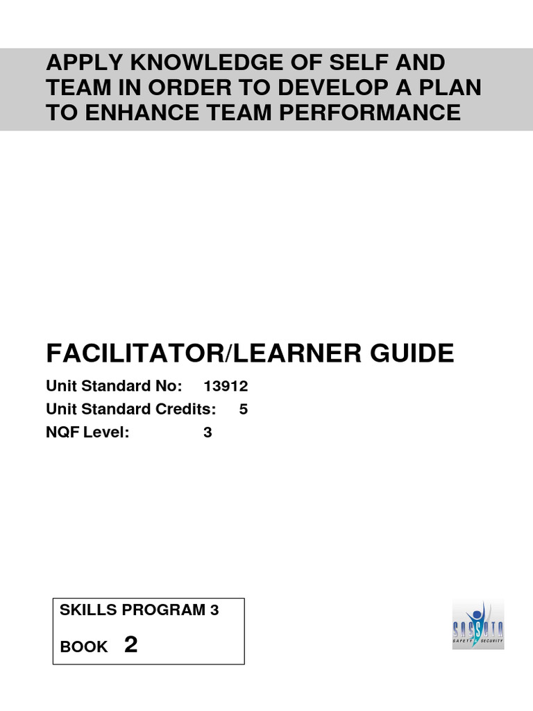 13912 Learner guide | PDF | Educational Assessment | Learning
