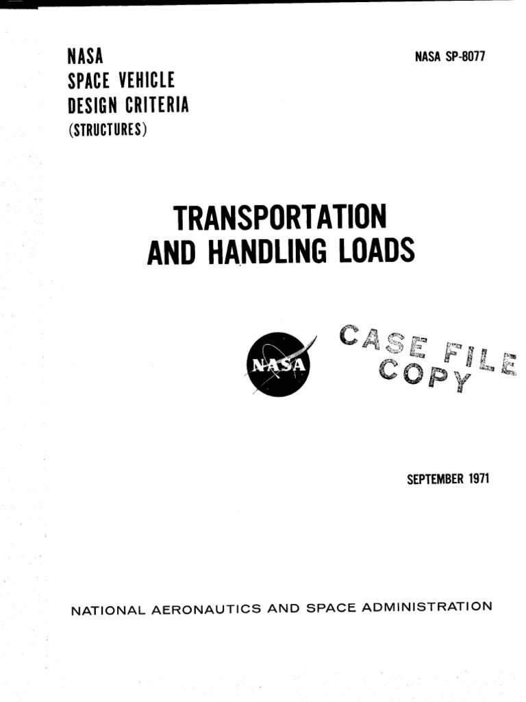 Nasa Handling-Transportation Loads | PDF | Transport