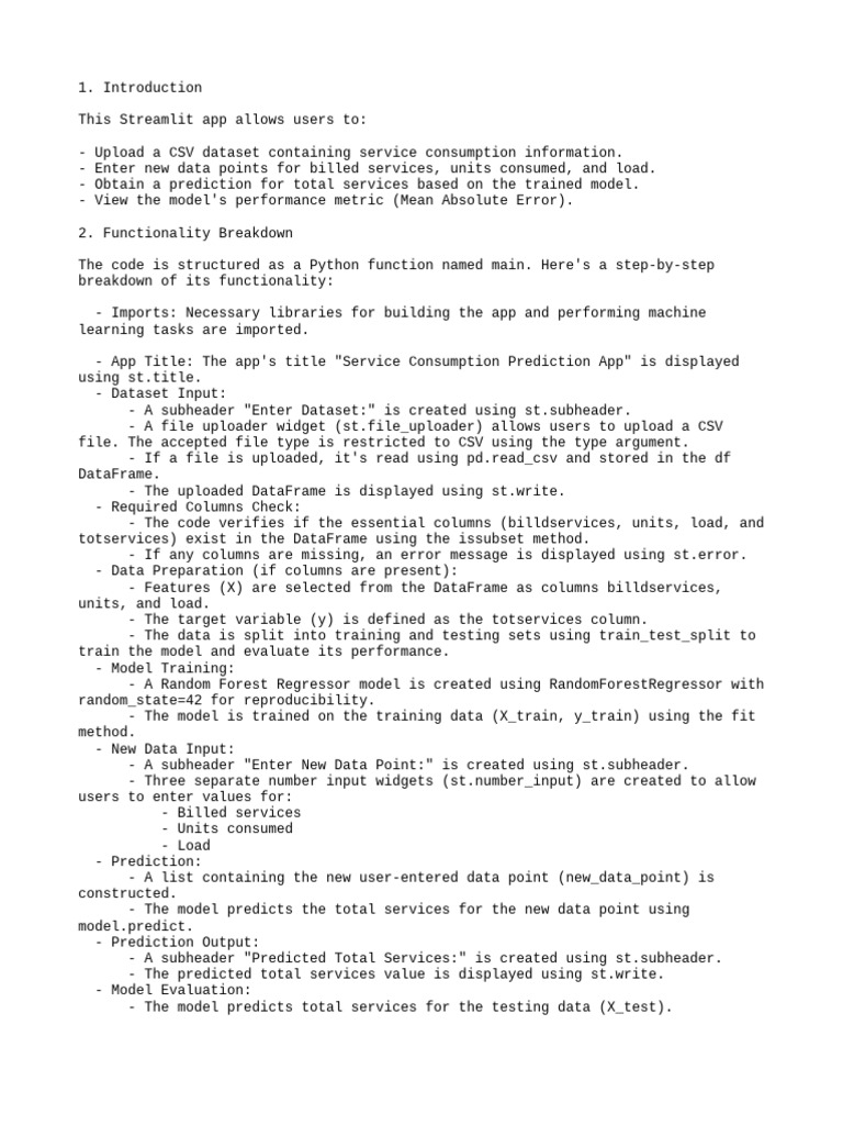 Documentation | PDF | Comma Separated Values | Dependent And Independent Variables