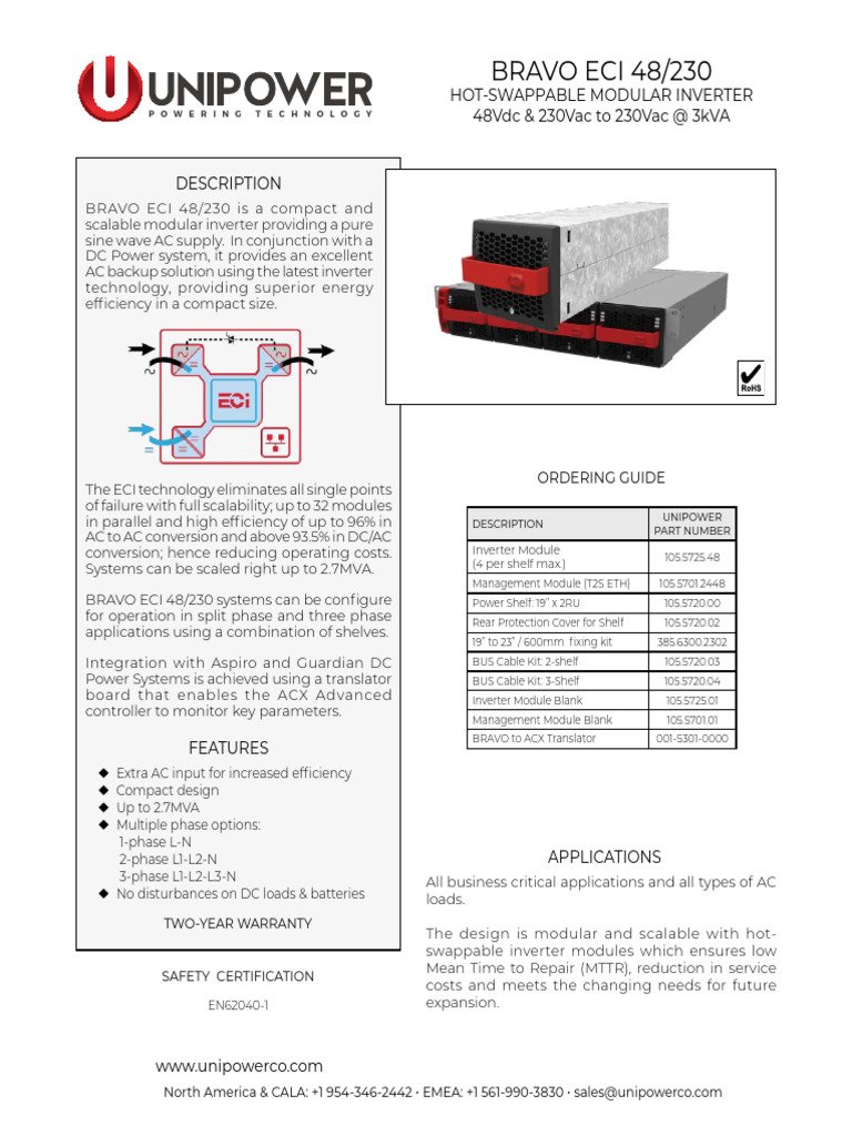 Fiches Techniques Modules Bravo | PDF | Power Inverter | Alternating Current