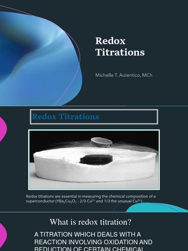16 Redox Titrations | PDF | Redox | Chemistry
