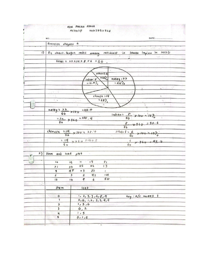 Exercise Chapter 2 STA104 | PDF