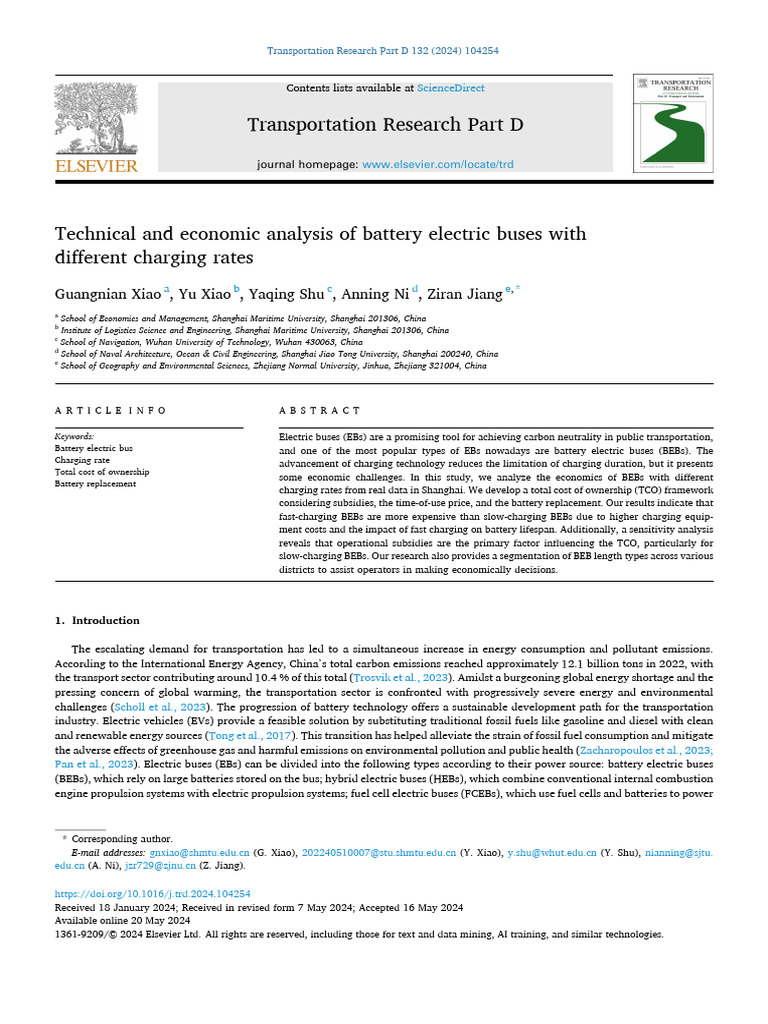 蒋自然-part D | PDF | Electric Vehicle | Infrastructure