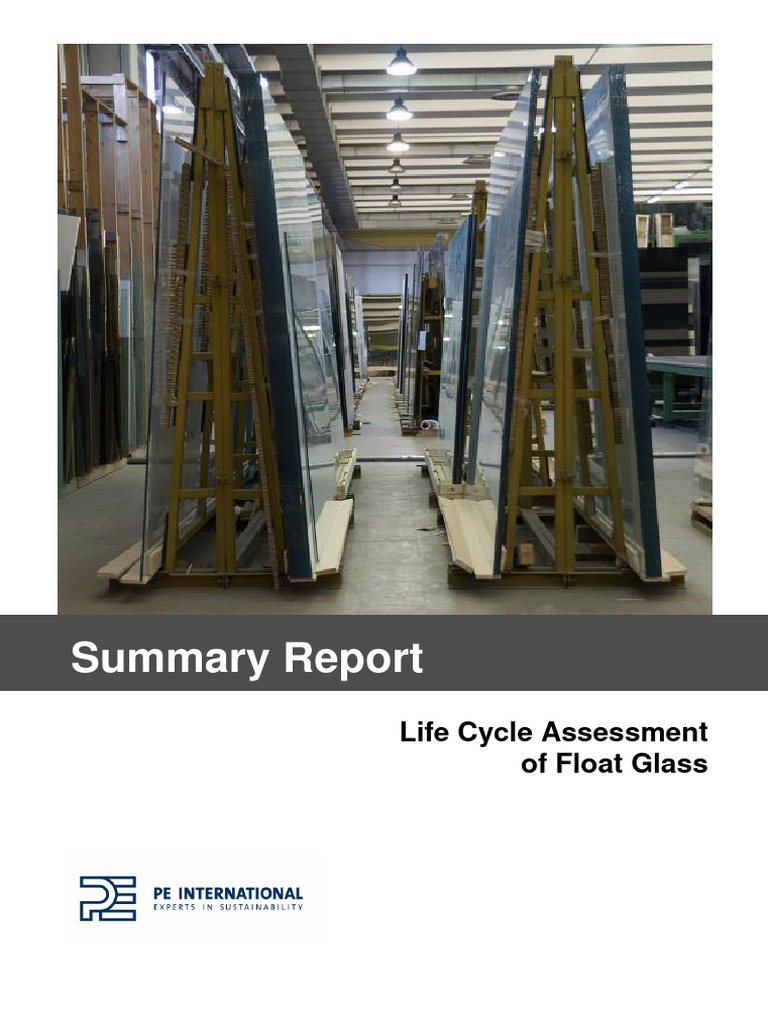 Life Cycle Assessment of Float Glass | PDF | Life Cycle Assessment | Greenhouse Gas