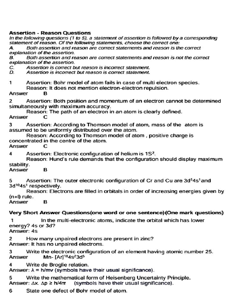 Structure Of Atom Pdf Atomic Orbital Electron Configuration