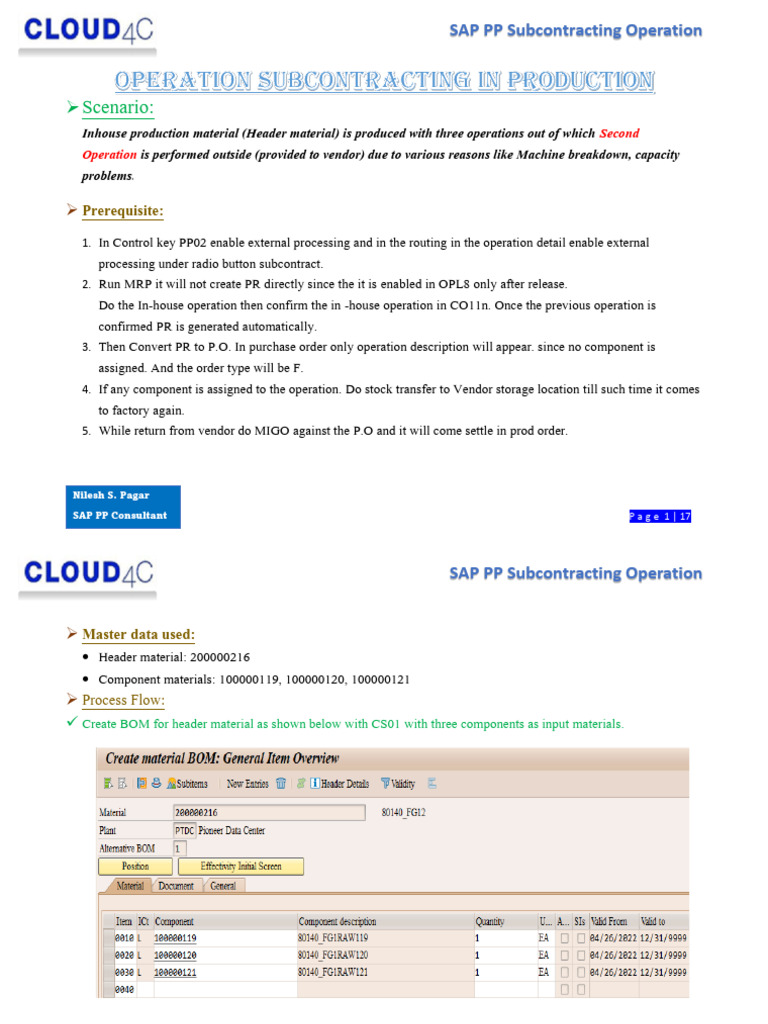 Subcontracting Operations | PDF | Computing | Computer Science