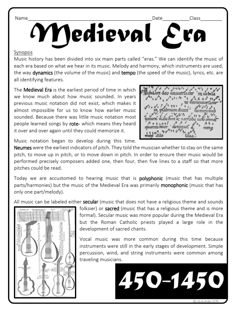 6IEC - Medieval Packet | PDF | Musical Notation | Composers