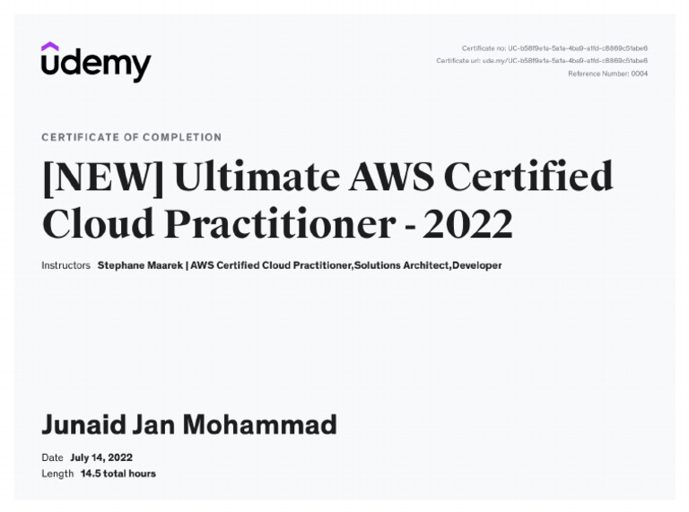 Cloud Practitioner Certificate | PDF