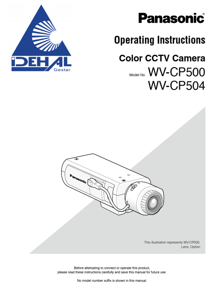 WV Cp500 Operating Instruction | PDF | Camera | Shutter (Photography)