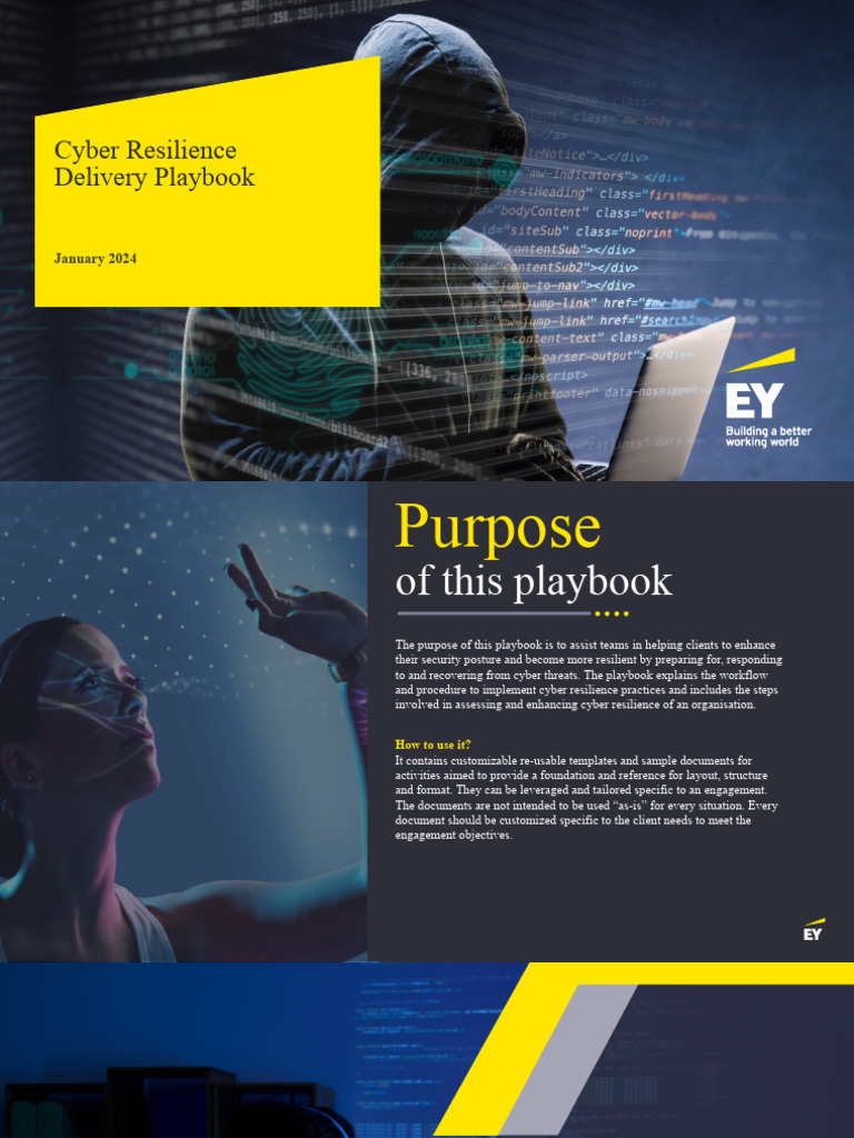 Cyber Resilience Delivery Playbook - January 2024 | PDF | Risk Management | Risk