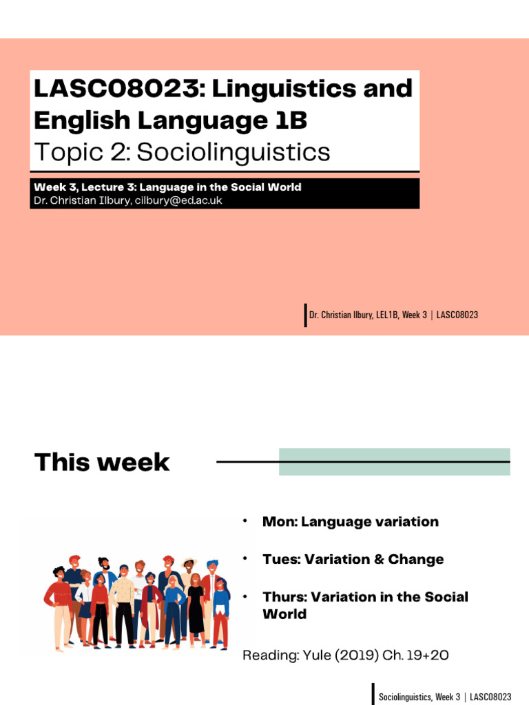 Language&the Social World | PDF | Sociolinguistics | Dialectology