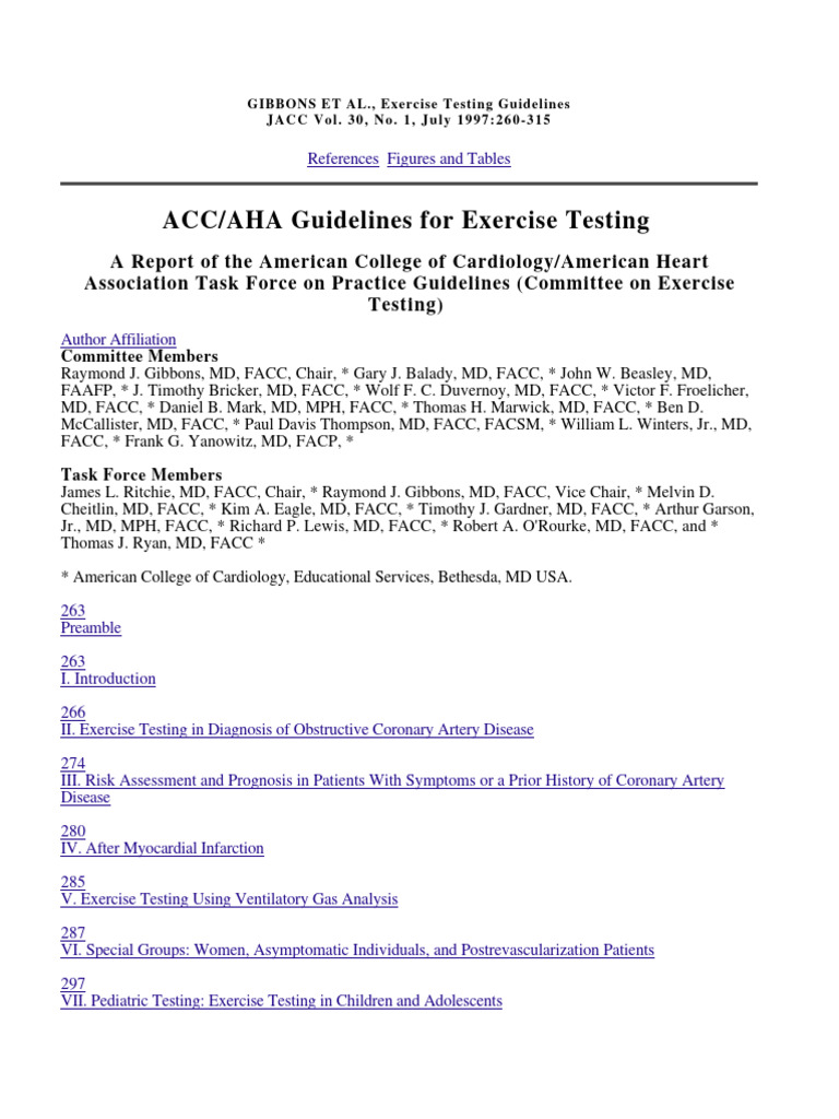 1997 AHA Exercise Testing | PDF | Electrocardiography | Sensitivity And ...