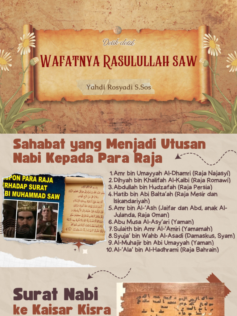 Detik Detik Wafatnya Rasulullah Saw | PDF