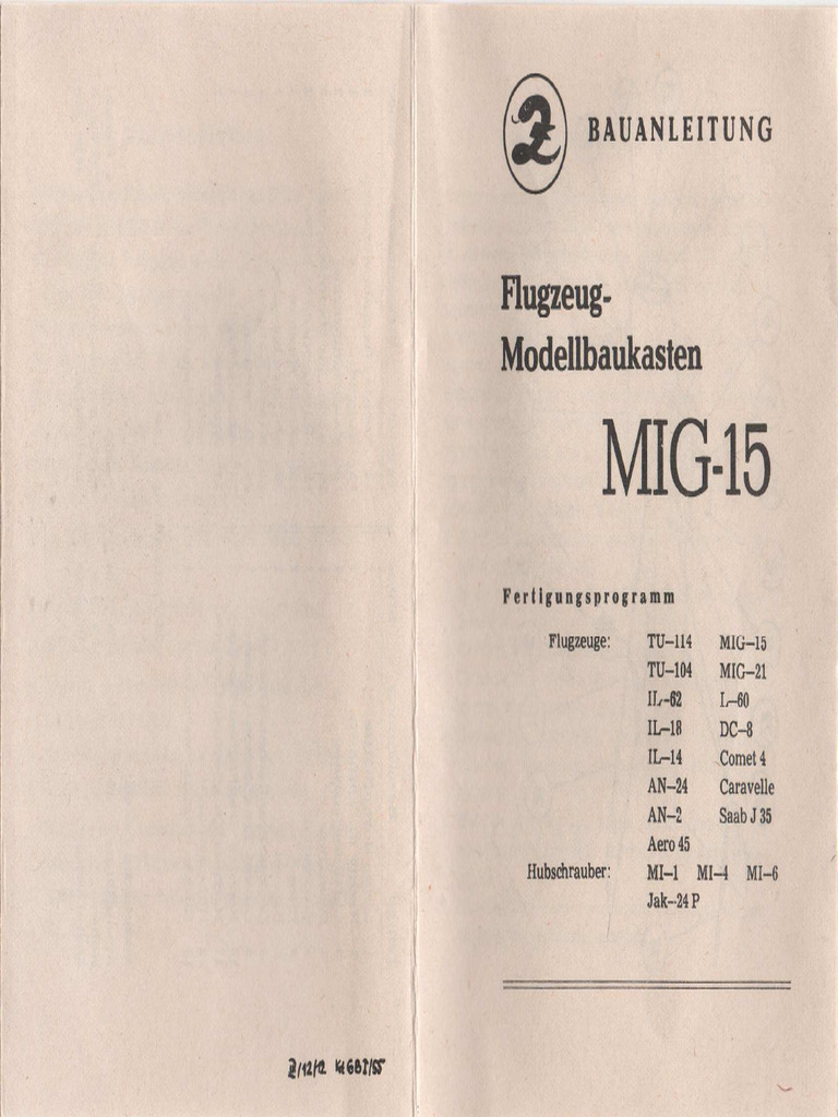 Mig 15 | PDF