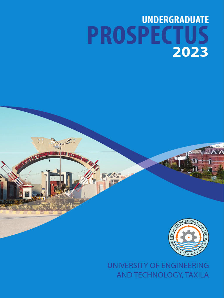 UET Taxila Undergraduate Prospectus 2023 | PDF | Engineering
