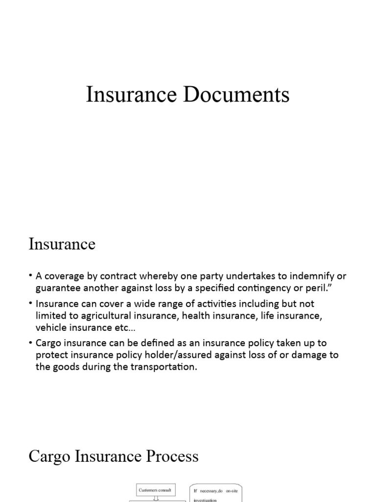 Insurance Documents | PDF | Insurance | Cargo