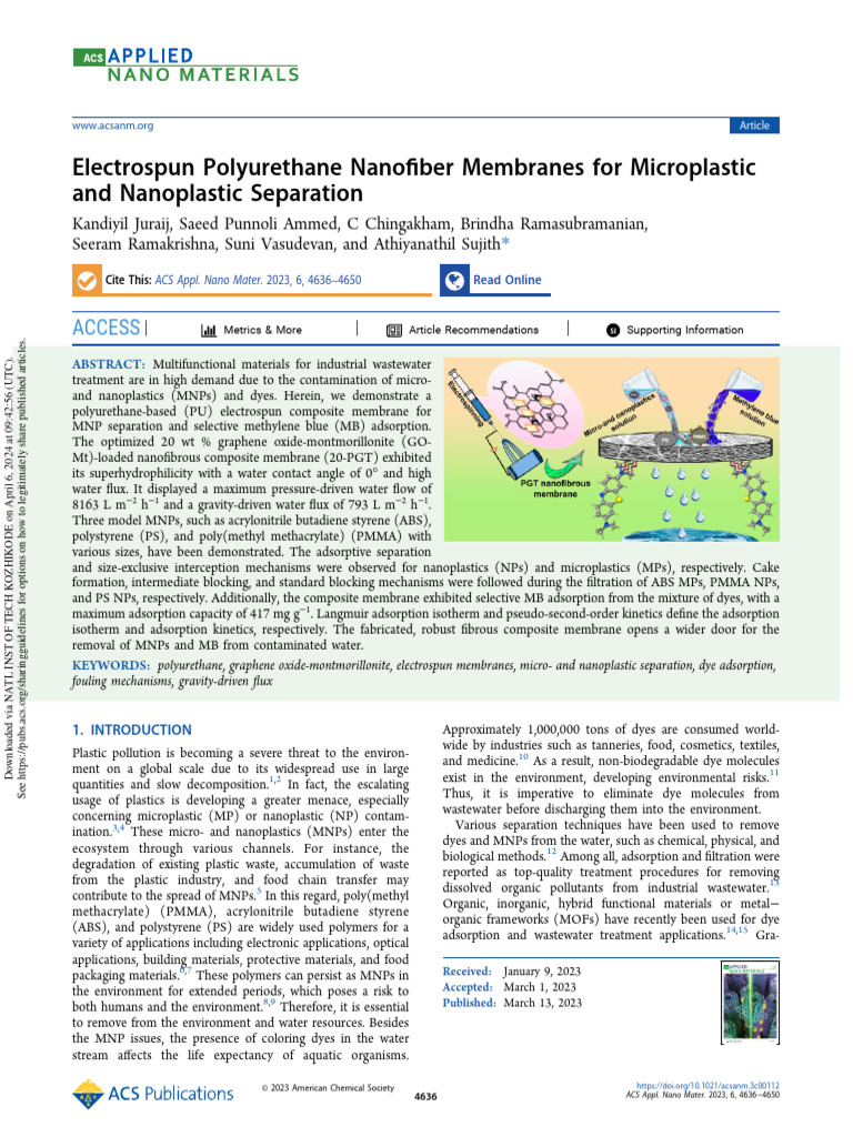 juraij-et-al-2023-electrospun-polyurethane-nanofiber-membranes-for-microplastic-and-nanoplastic ...