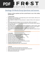 Class 9th Descriptive Paragraph Worksheet | PDF