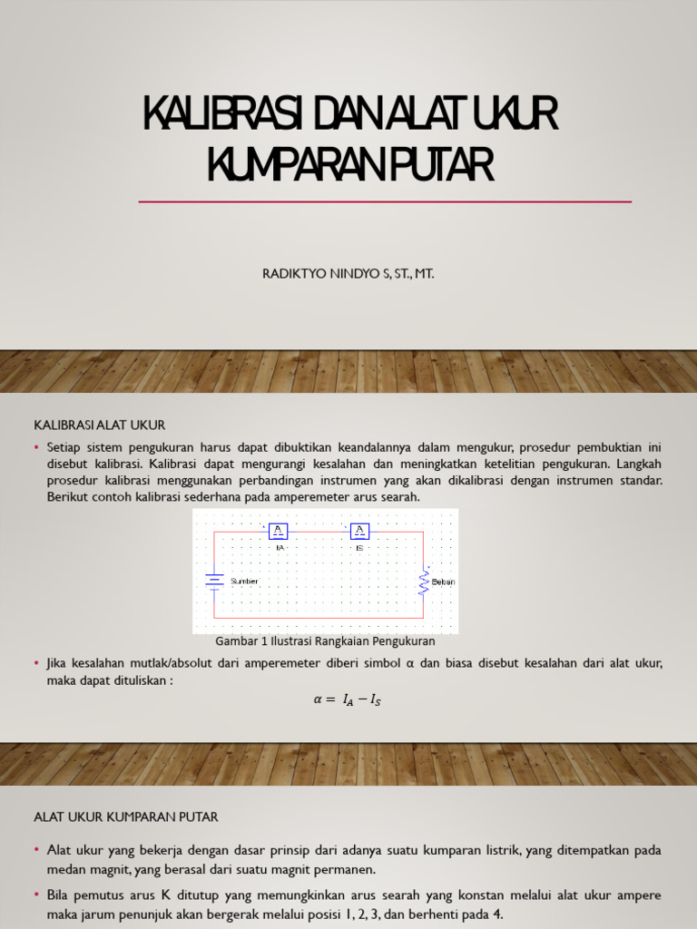 Alat Ukur Kumparan Putar | PDF | Metode & Bahan Ajar