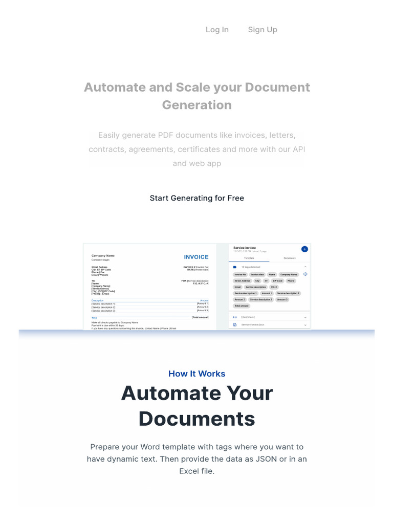 Pdf Generation Api Automated Document Generation Docugenerate Pdf