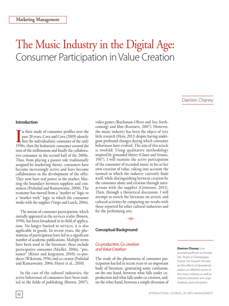 The Music Industry in The Digital Age Co | PDF