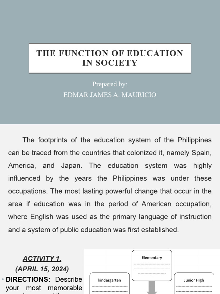 Funtion of Education | PDF