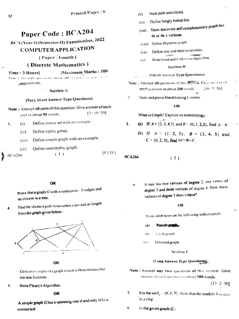 Discrete Math 2022 | PDF