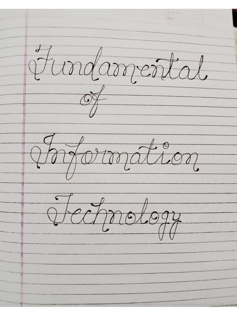 Fundamental of Information Technology | PDF