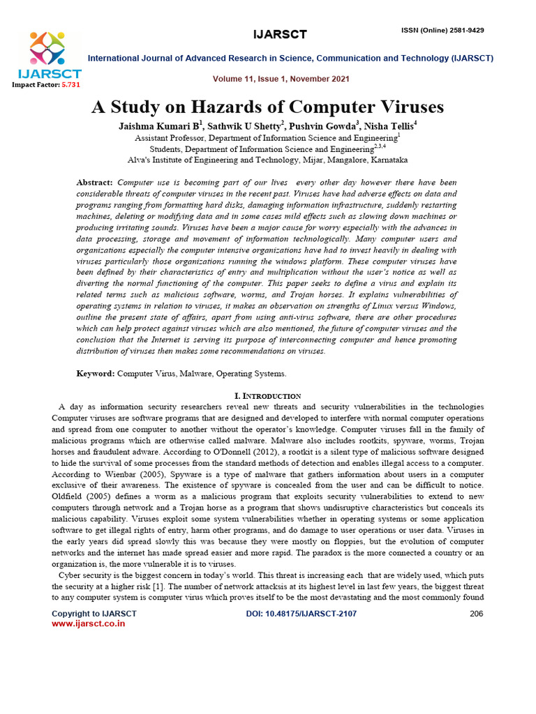 Paper 2107 | PDF | Computer Virus | Malware