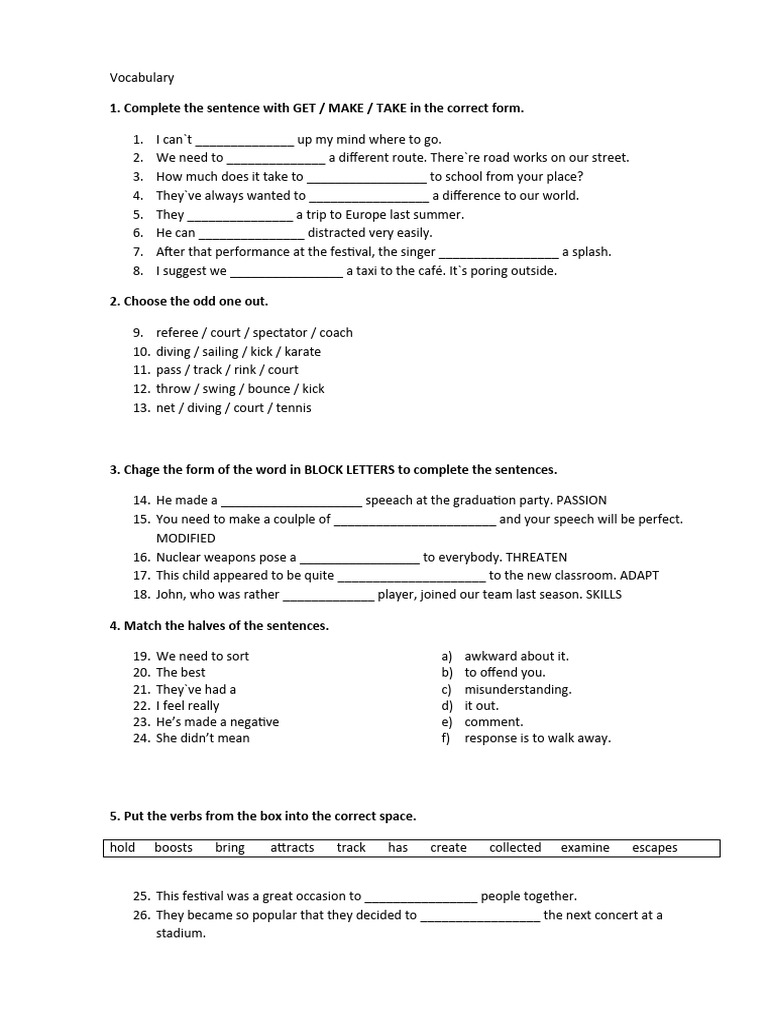 Perspectives. Upper-Intermediate. Final Test | PDF