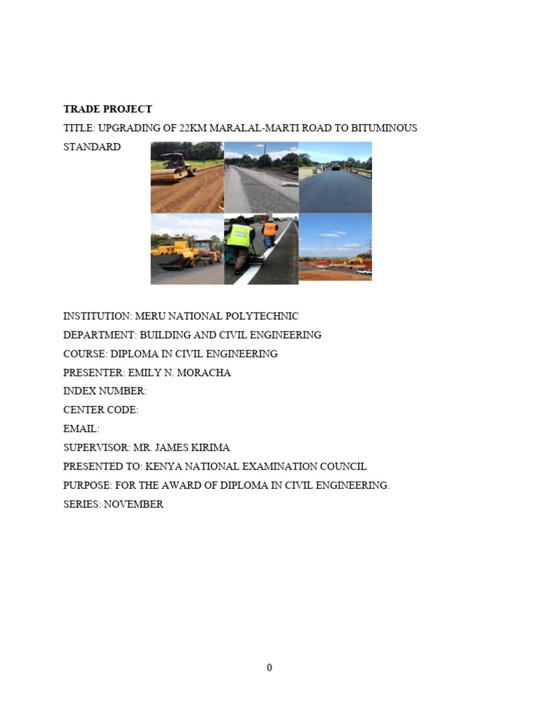 TRADE PROJECT Civil | PDF | Cement | Concrete