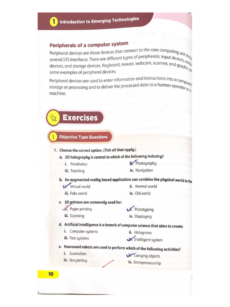 Ict Exercises Chap 1,2,3 Grade 7 | PDF