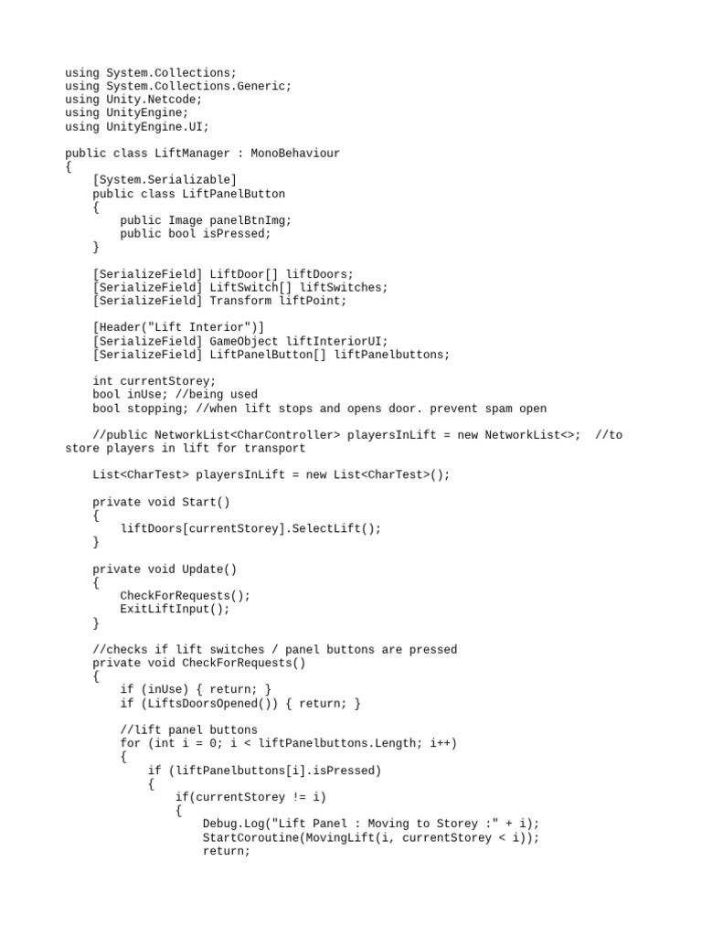 Lift Manager | PDF | Elevator | Computer Programming