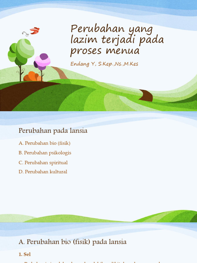 Perubahan Yang Lazim Terjadi Pada Proses Menua | PDF | Kesehatan Holistik