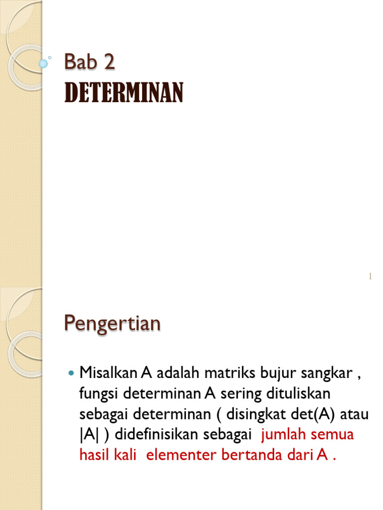 3 Determinan | PDF