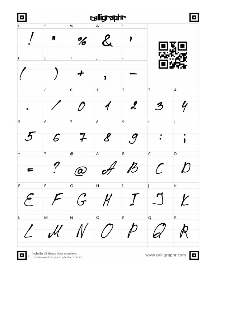 Calligraphr-Template копия | PDF