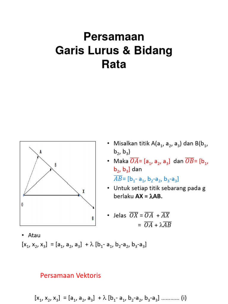 6 - Persamaan Garis Lurus dan Bidang Rata | PDF