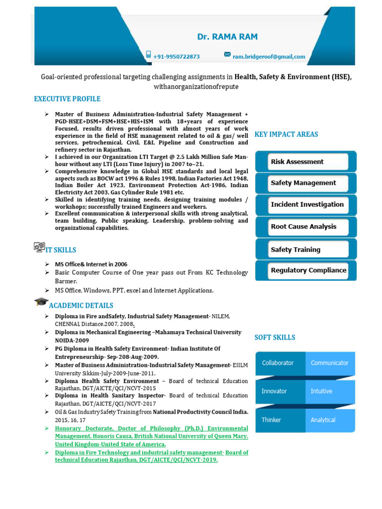 Rama Ram | PDF | Occupational Safety And Health | Safety