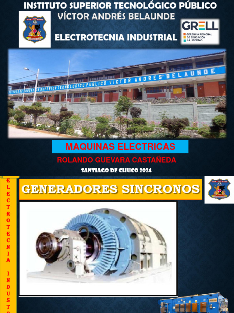 Sesion 10 Generadores Sincronos | PDF | Generador eléctrico | Inductor