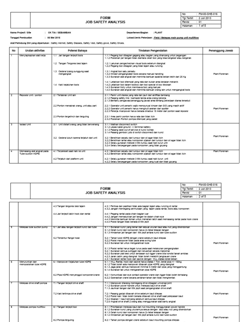 P - JSA Remove Water Pump Multiflow - Master | PDF